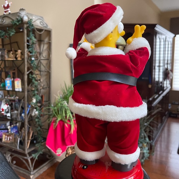 Holiday | Homer Simpson Figure In Red Santa Suit 12 Gemmy 202 Not ...